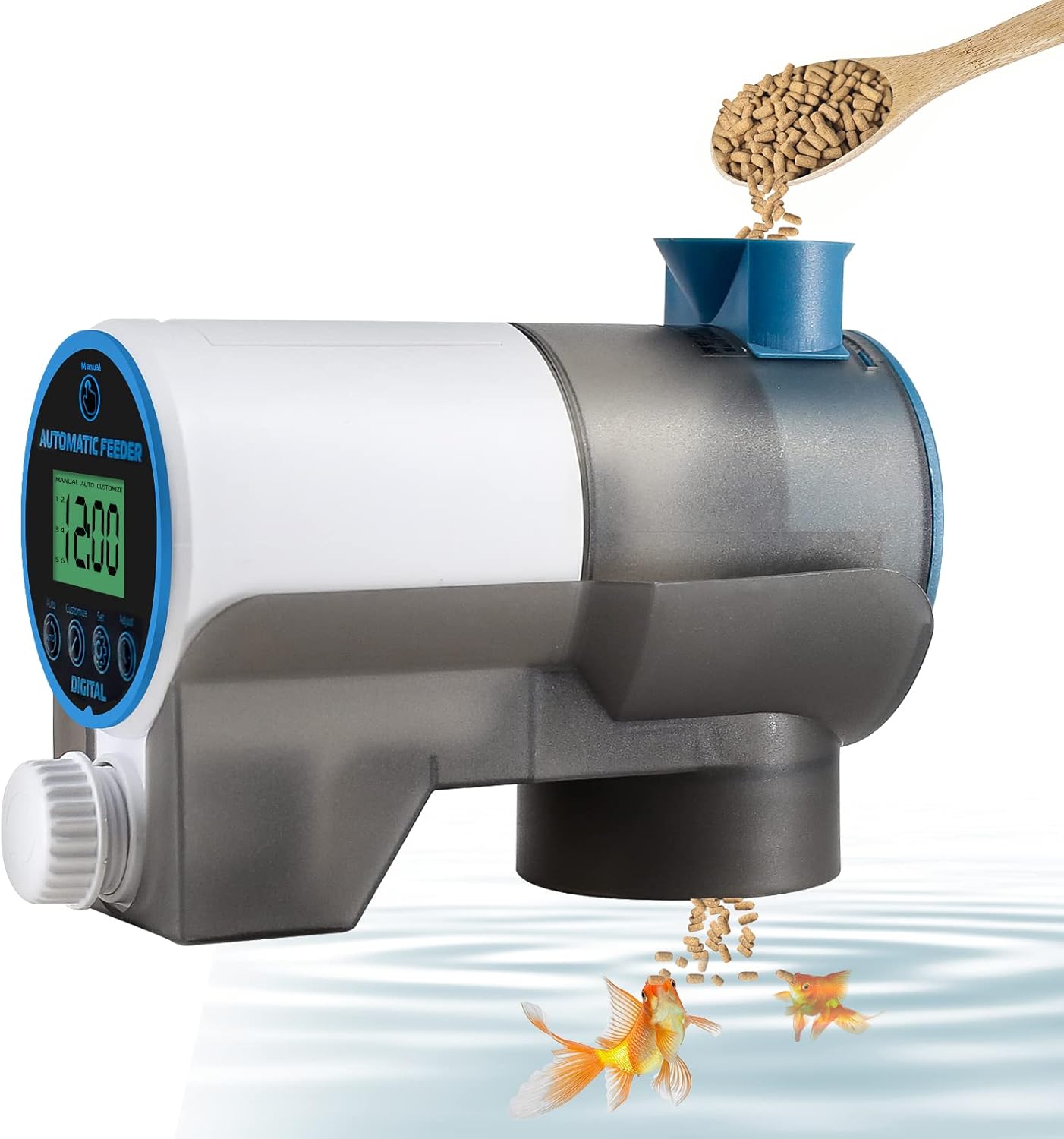 Boxtech Automatic Fish Feeder - Aquarium Tank Timer Fish Feeder Two 1 ...