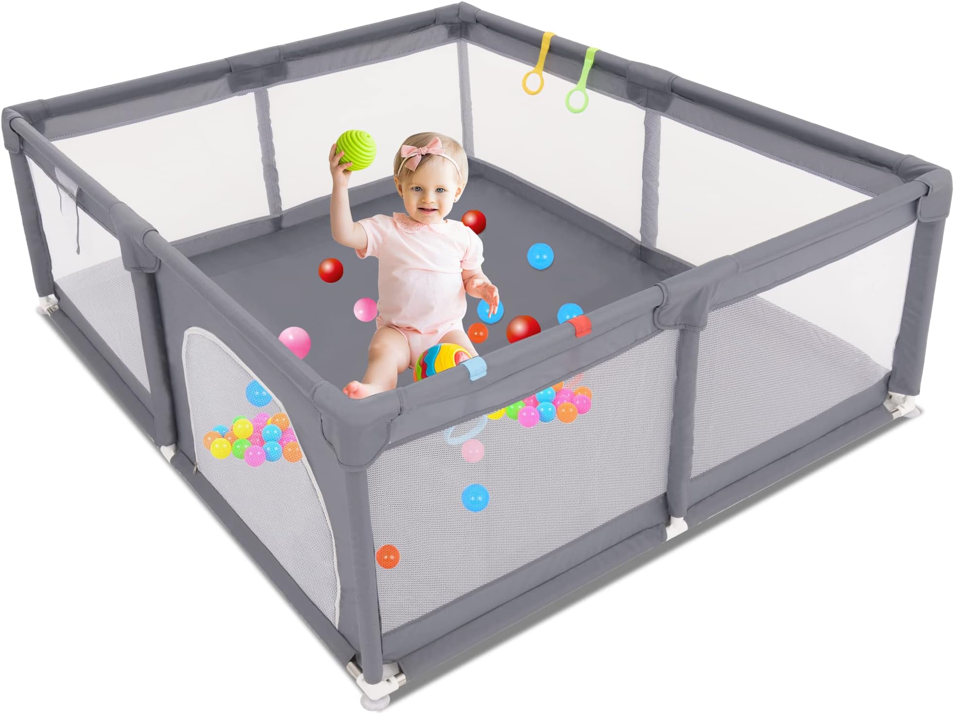 Amazon.com : Baby Playpen,Large Playpen for Babies and Toddlers, Baby ...