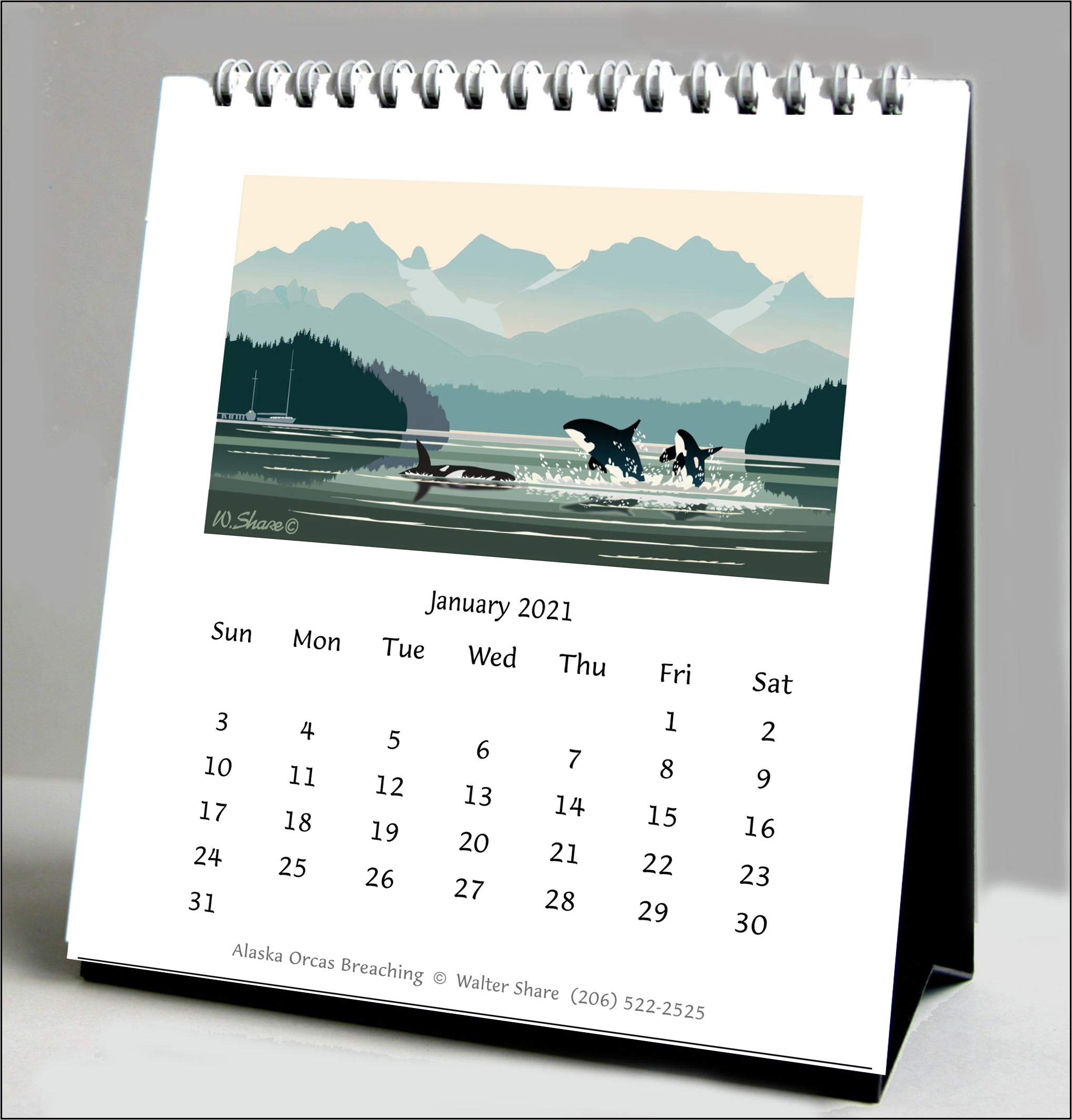 Amazon.com : WalterColors Alaska Calendar 2021 : Office Products