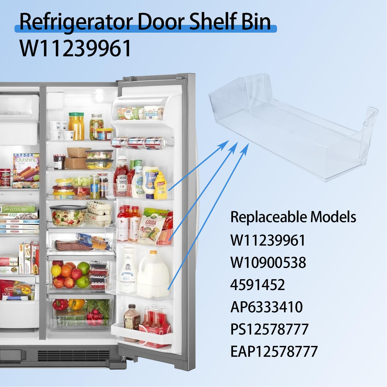 Whirlpool Refrigerator Parts Door WP2188236 Whirlpool Refrigerator