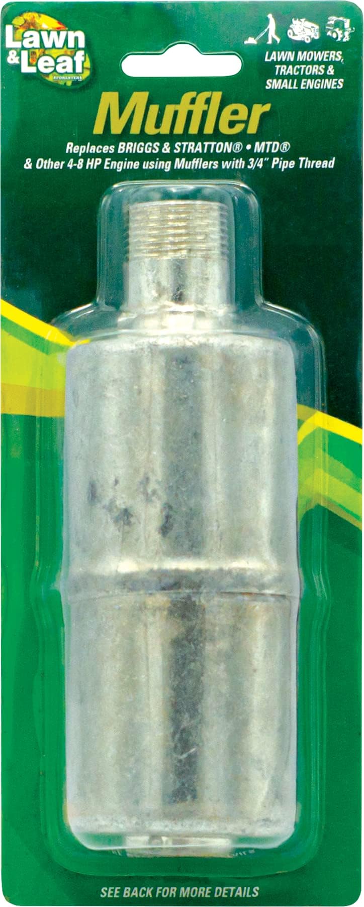 Amazon.com : Maxpower 334133 3/4-Inch Cylinder Muffler : Lawn Mower ...