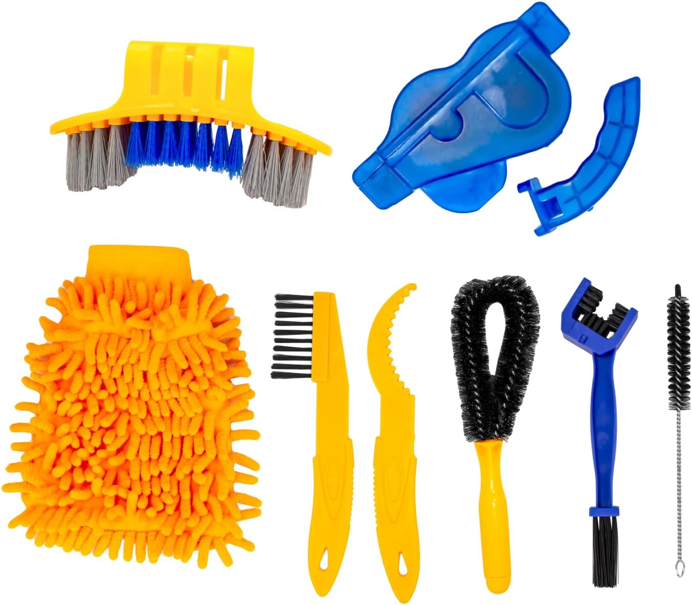 Amazon | GORIX(ゴリックス)自転車 洗車 自転車掃除セット(8点) チェーンブラシ 汚れ落とし 自転車クリーニング チェーンクリーナー 洗浄機 スプロケット 清掃ブラシ 8点 ...