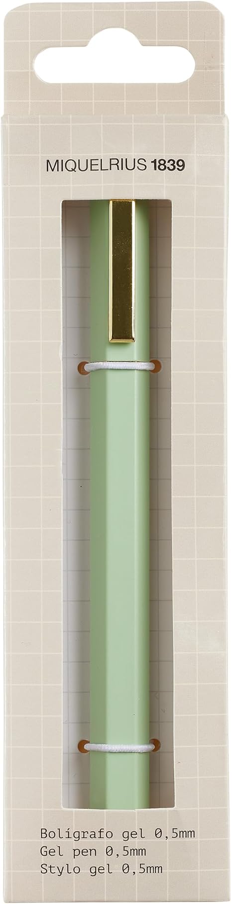 Miquelrius - Bolígrafo metálico, Tinta gel azul, Tamaño 135 x Ø7 mm ...