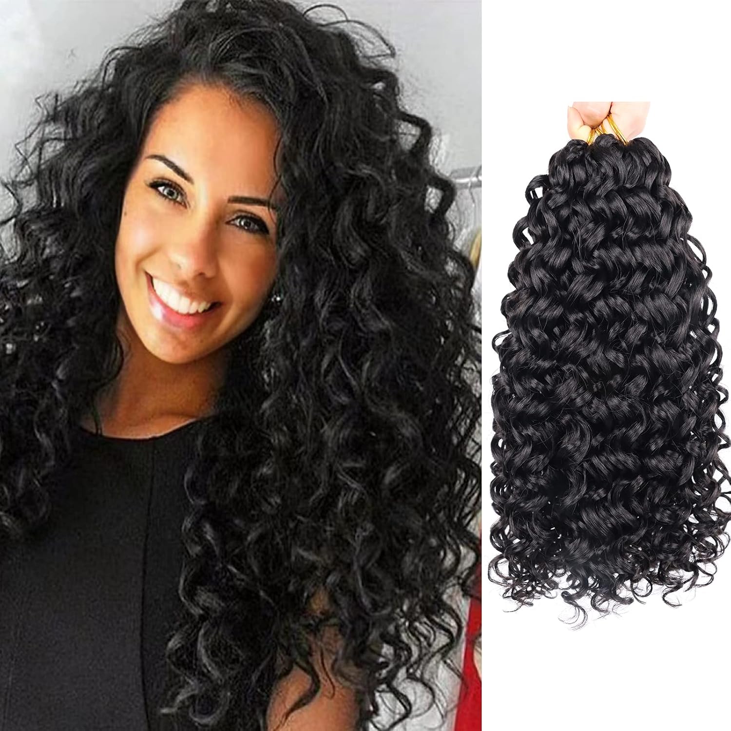 Amazon.com : Gogo Curl Crochet Hair 7 Packs Water Wave Crochet Hair 18 ...