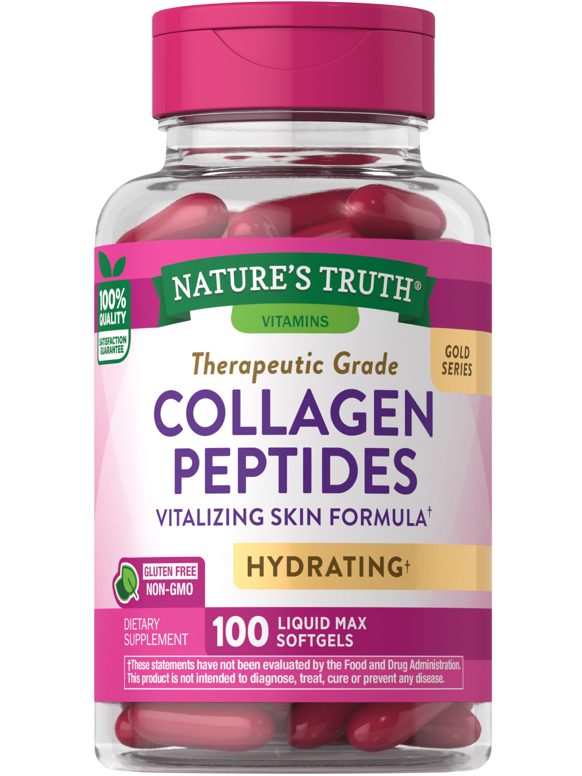 Amazon.com: Nature's Truth Collagen Beauty Supplement | 100 Liquid Max ...