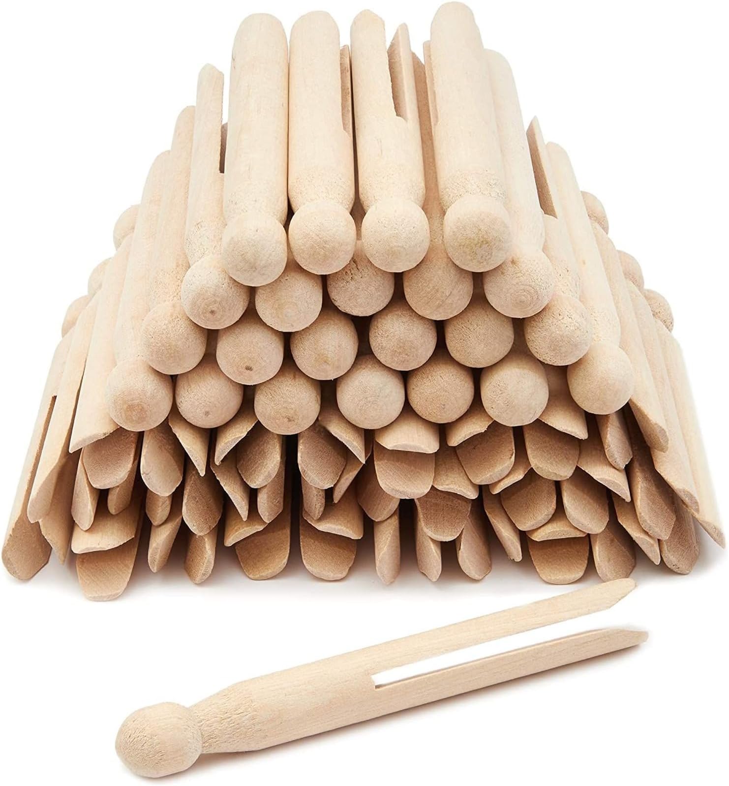 Amazon.com: Clothespins - Doll Pins, 3-5/8" (Pack of 30) : Home & Kitchen