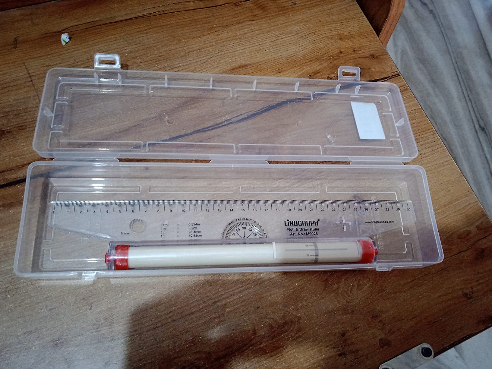 deepak LINOGRAPH Roller Scales 30 cms with Storage Box : Amazon.in ...