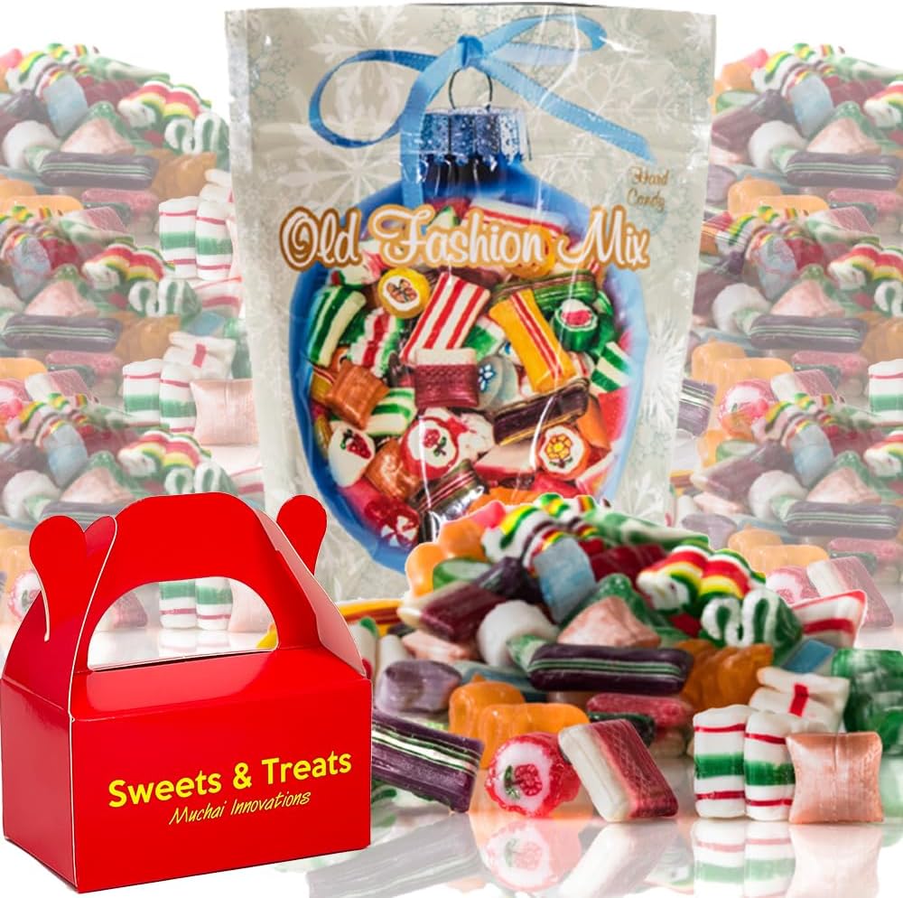 Amazon.com : Classic Christmas Holiday Candy Gift Bag | Nostalgic Old ...