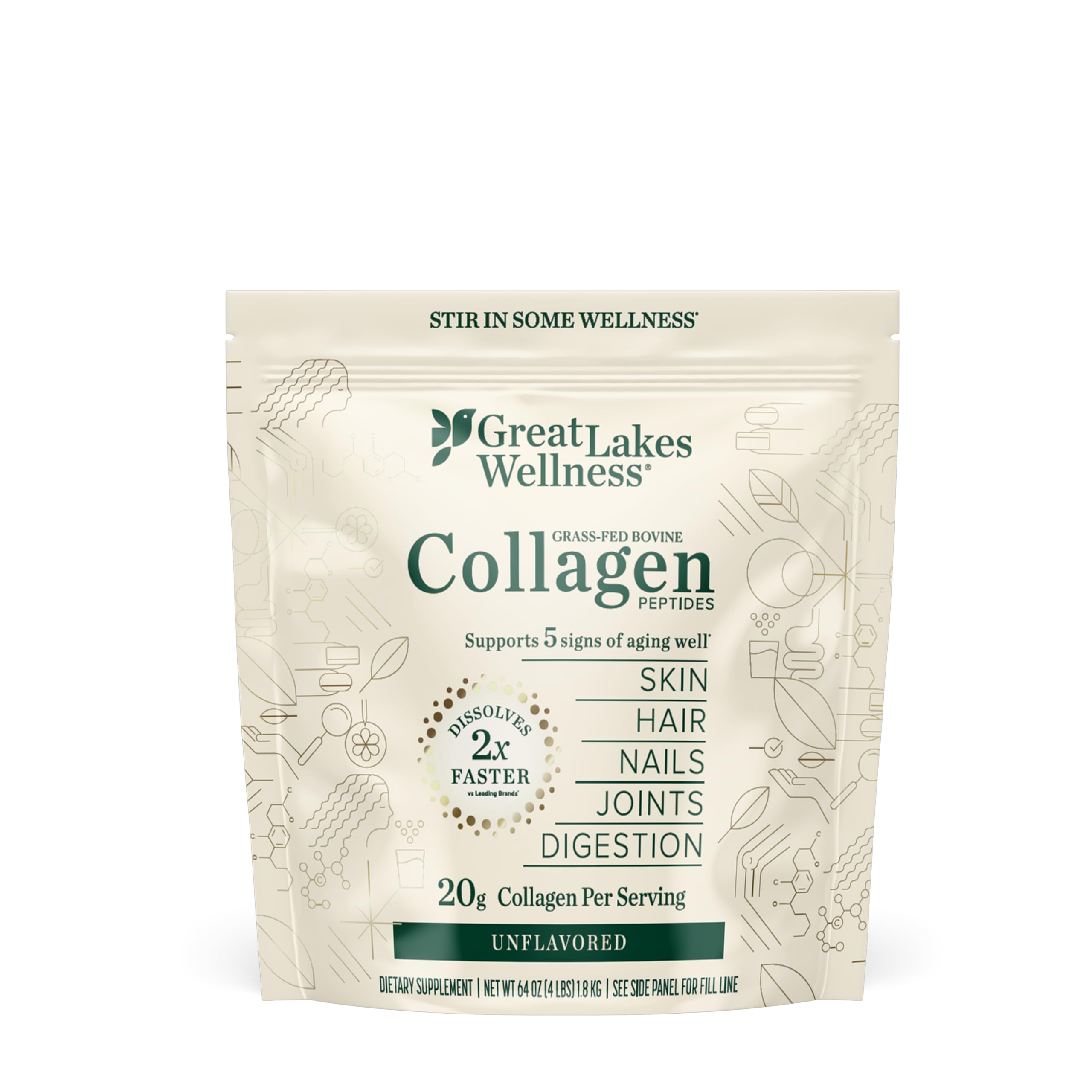 Amazon.com: Great Lakes Wellness Collagen Peptides Powder for Skin ...