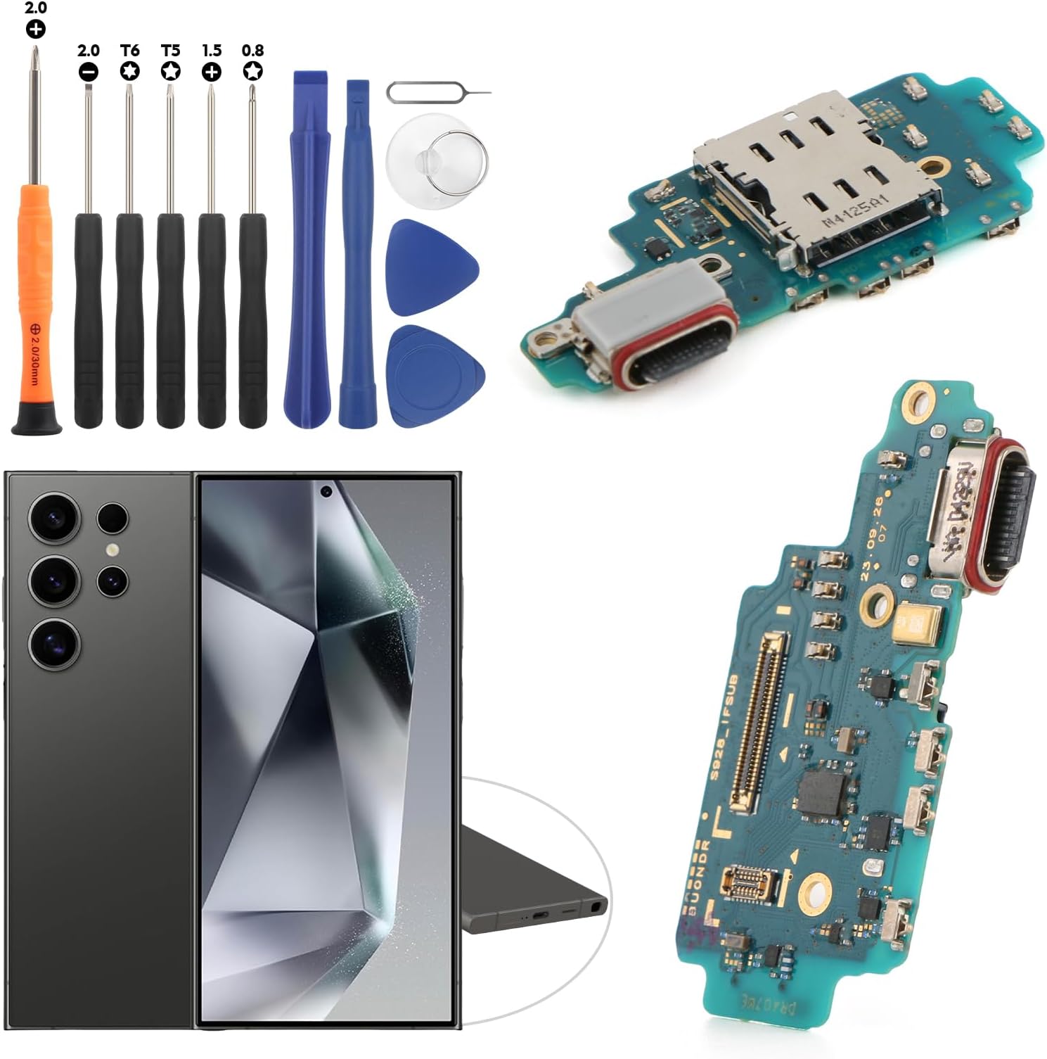 Amazon.com: Dock Connector for Samsung Galaxy S24 Ultra Charging Port ...
