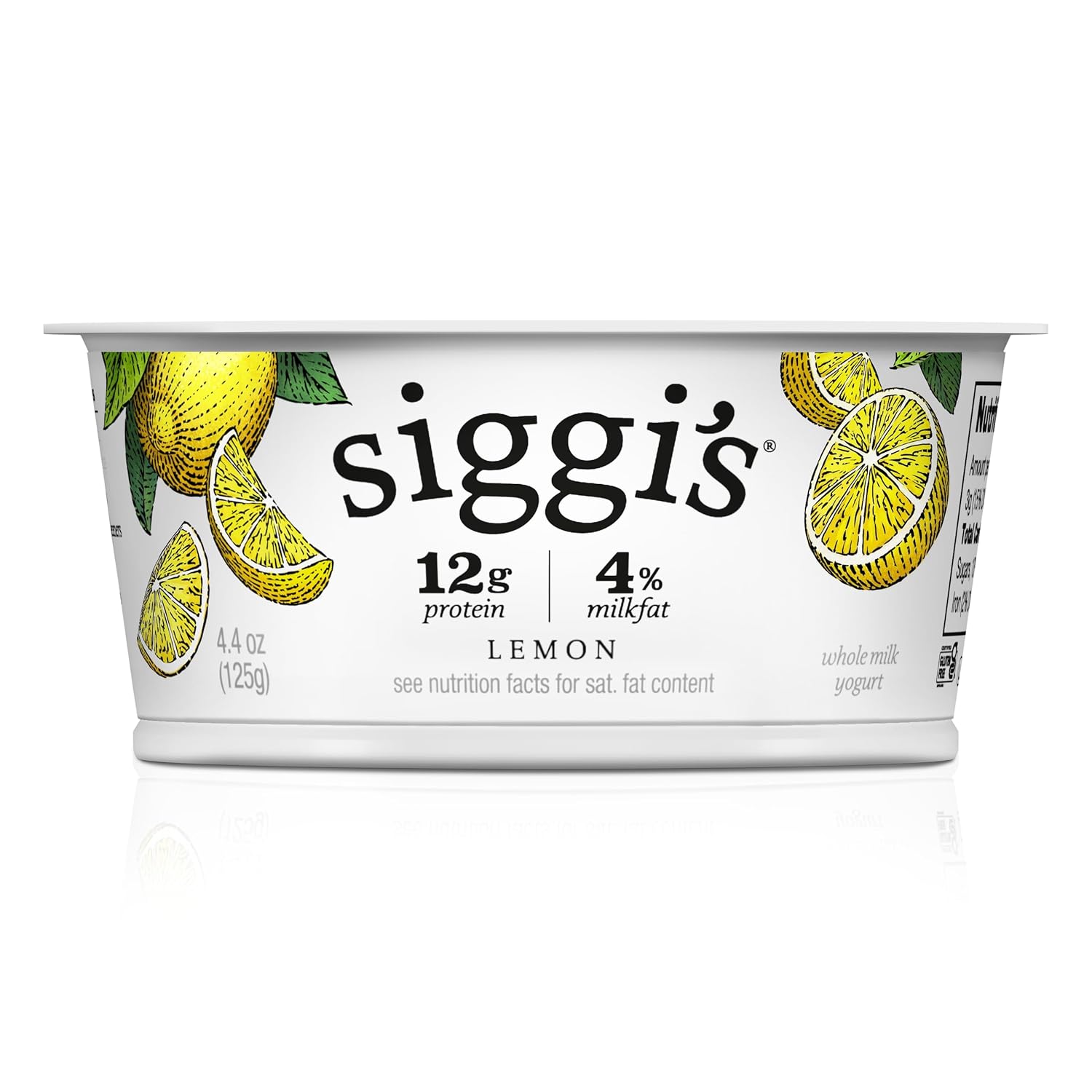 Amazon.com: siggi’s Icelandic Skyr Whole Milk Yogurt, Lemon, 4.4 oz ...