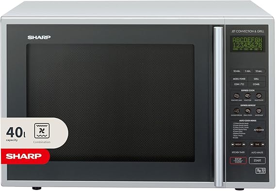 Sharp Combination Microwave, 40 Litre, 900 Watt, Silver : Amazon.co.uk ...