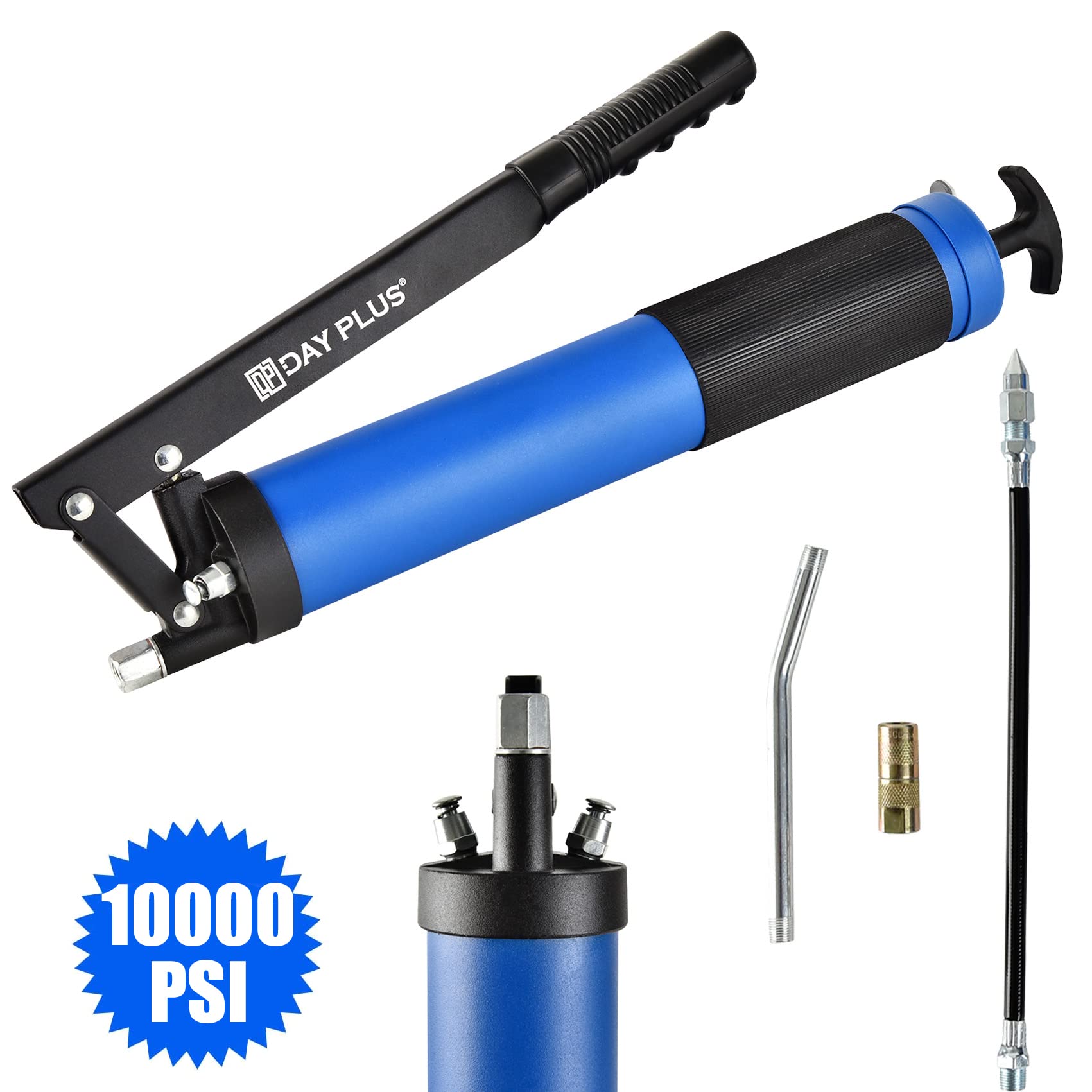 Buy Grease , 10000PSI Heavy Duty Pistol Grip Grease , Manual Lever ...