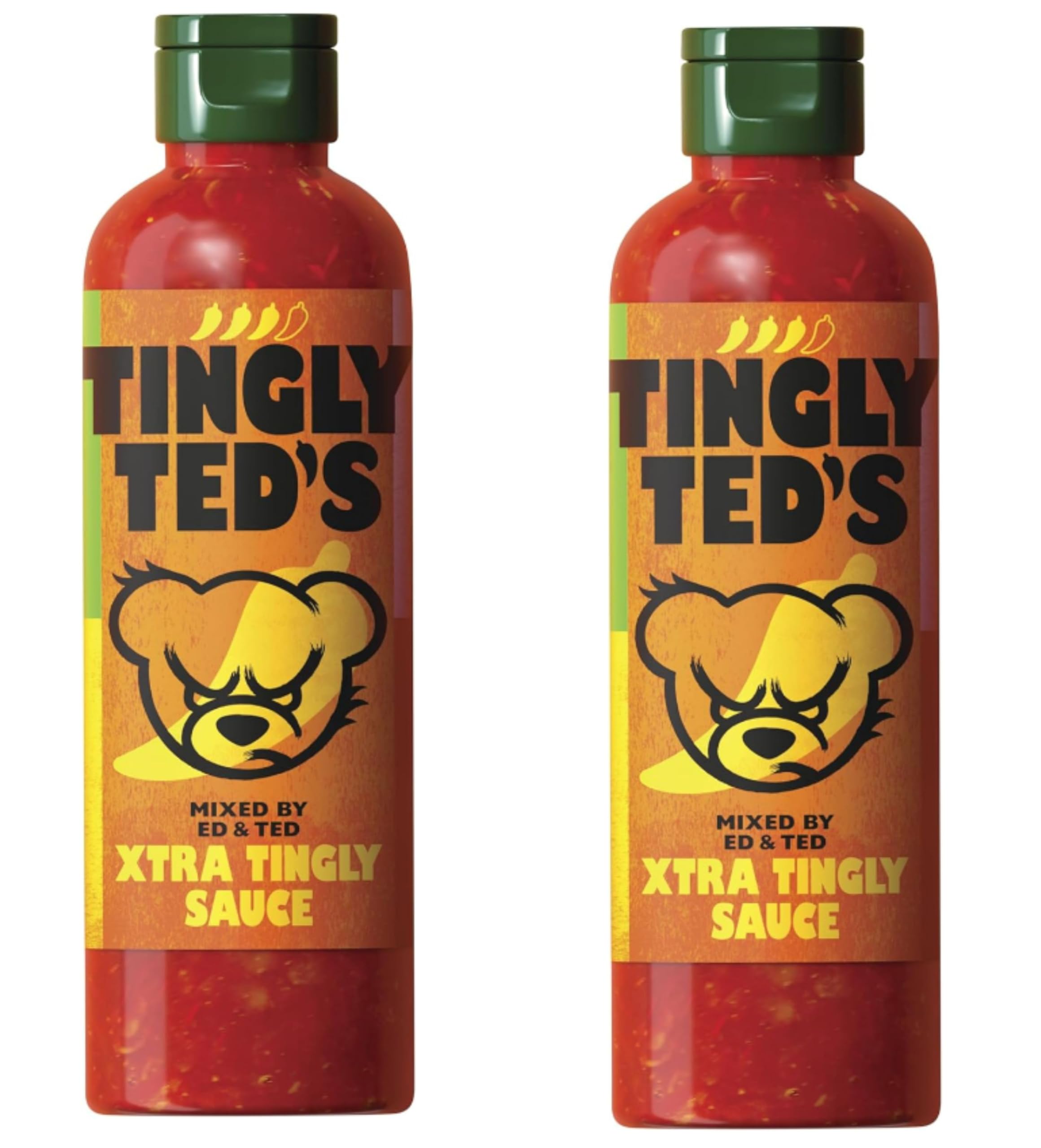 Tingly Ted's Xtra Tingly Hot Sauce – Hot. Pack of 2. Sauce created by ...
