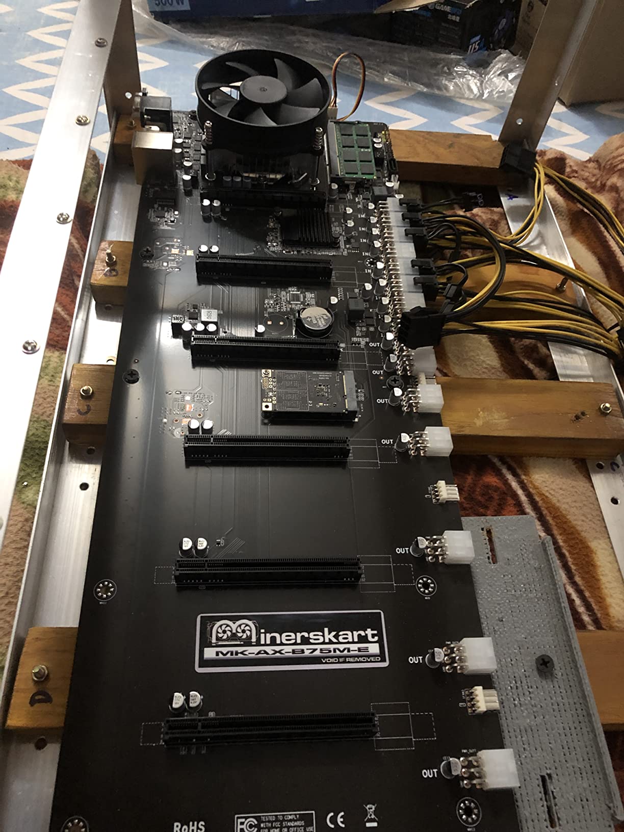 Amazon.in: Buy Minerskart® MK-AX-B75M-E V7.2 8 GPU Riserless Mining ...