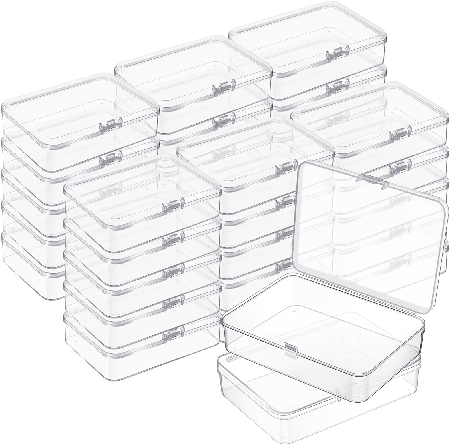 Amazon.com: Lainballow 30 PCS Clear Plastic Beads Storage Containers ...