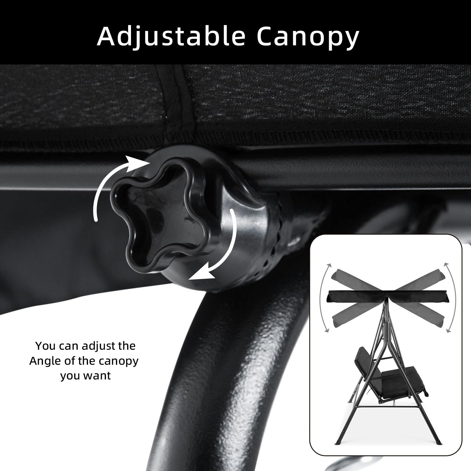 Snapklik.com : Garden Swing Plastic Fittings 2Pcs,Porch Patio Swing ...