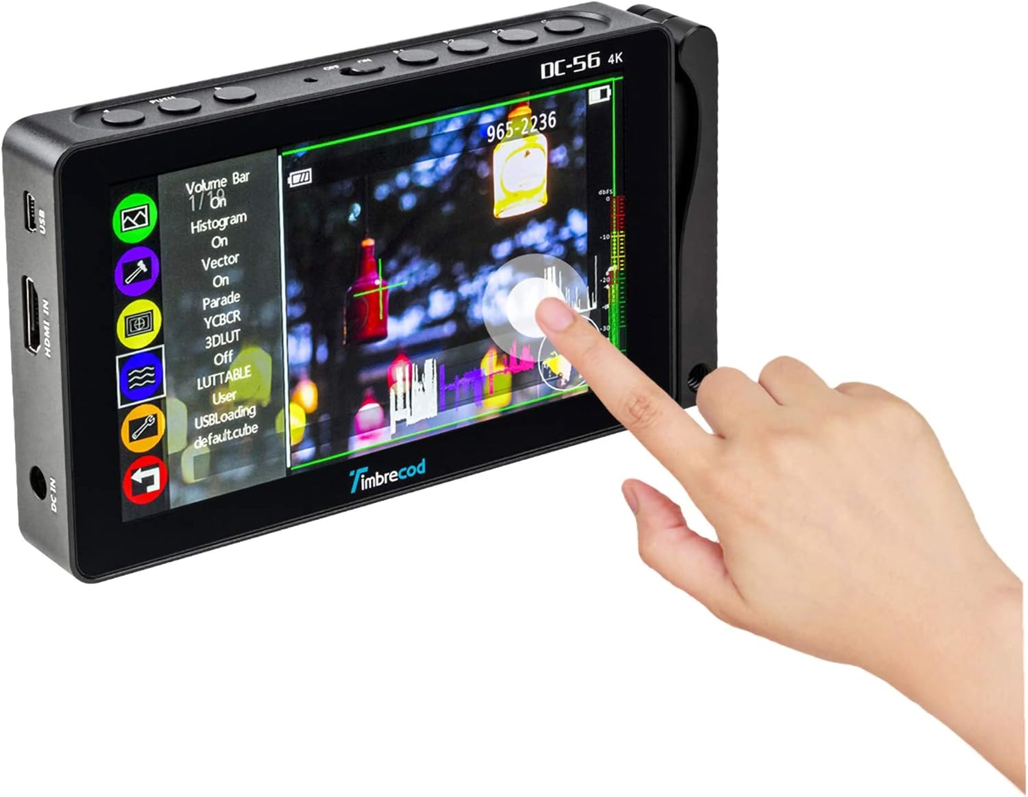 Timbrecod DC-56 Touchscreen 5.5 inch DSLR Camera Field Monitor with ...