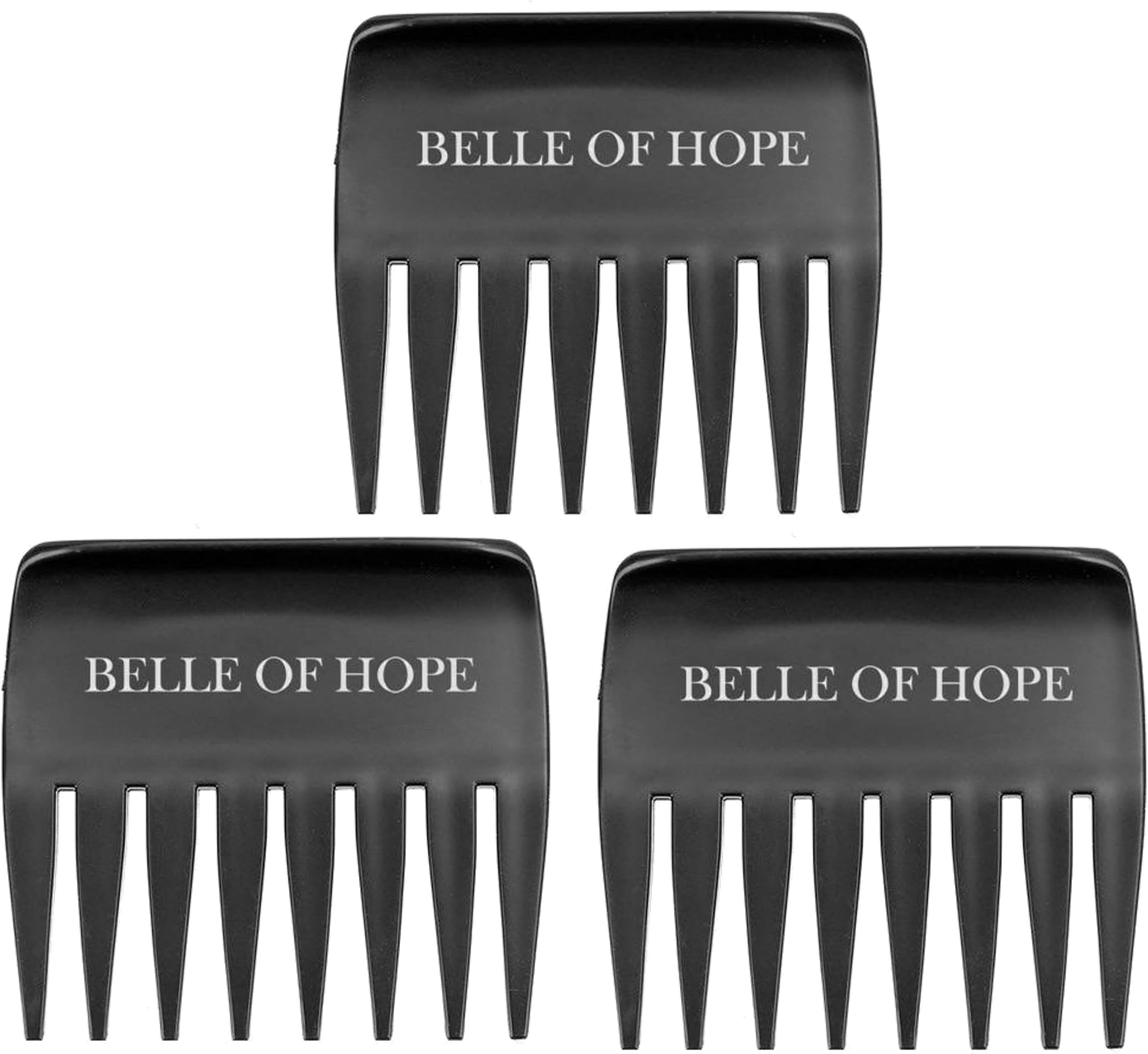 Amazon.com : 3 Pack Wide Tooth Comb for Synthetic Heat Friendly, Human ...