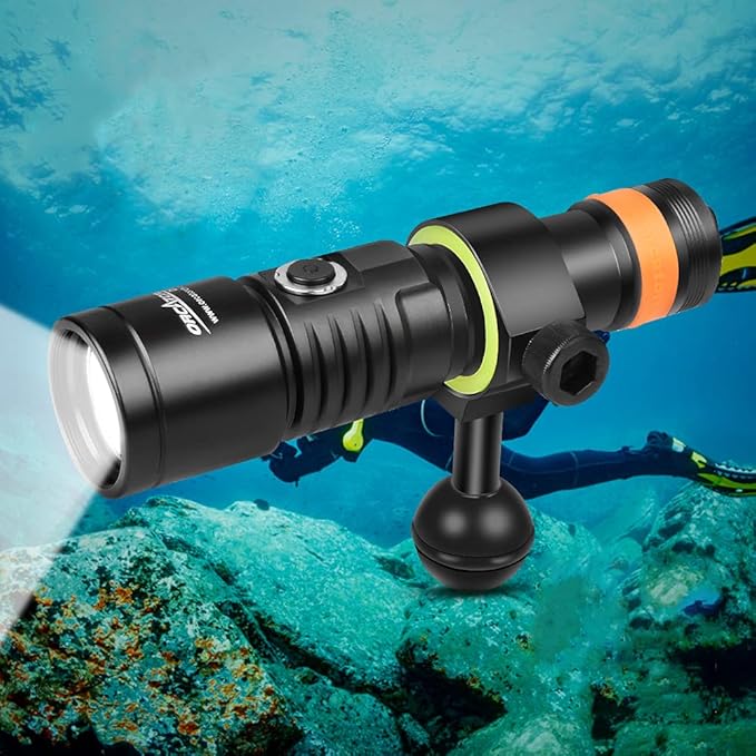 Amazon.com: ORCATORCH D530V 1200 Lumen Scuba Diving Video Light 140 ...