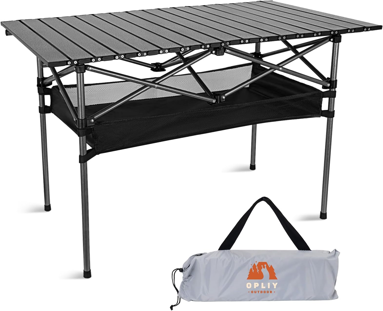 Amazon.com: Opliy Portable Folding Camping Table for 4-6 Persons ...