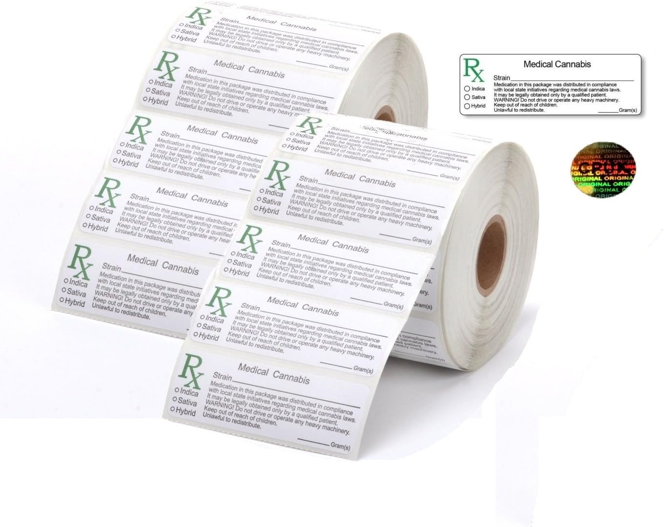 (CPUK Exclusive) 5X RX Medical Labels Stickers Labels for Squeeze POP ...