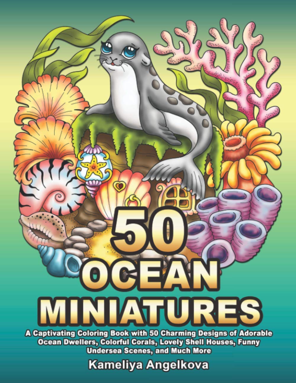 50 OCEAN MINIATURES: A Captivating Coloring Book with 50 Charming ...