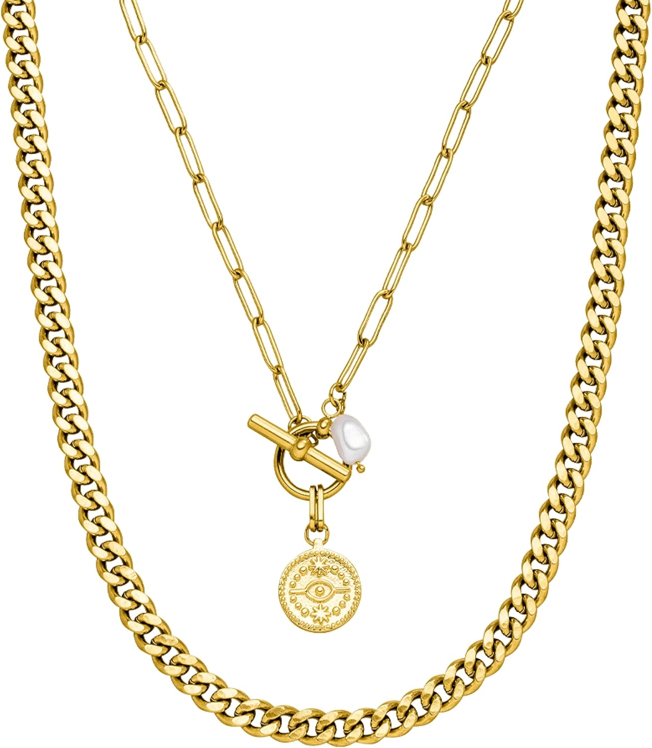 Amazon.com: Purelei® Makani Necklace (gold) – 18K Gold plated stainless ...