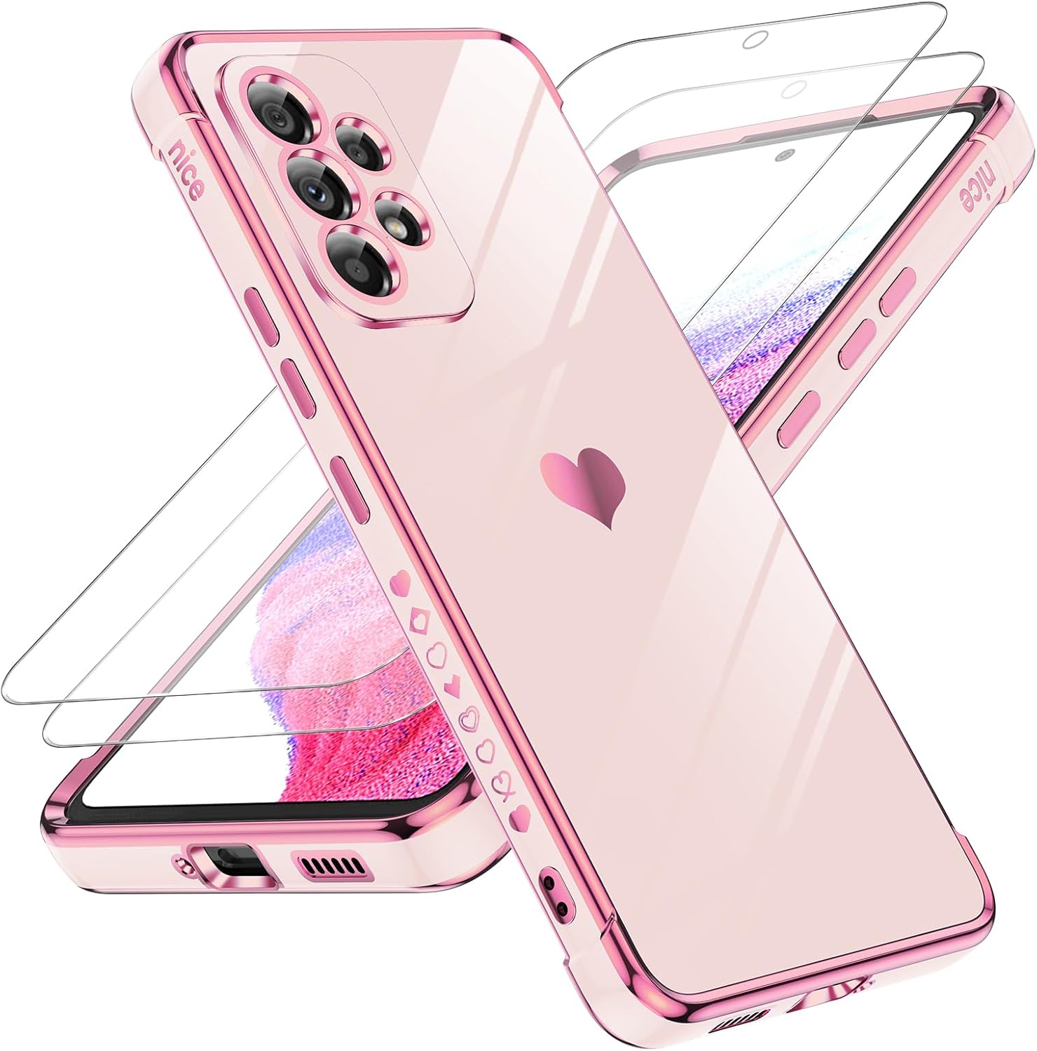 Amazon.com: LeYi Compatible for Galaxy A53-5G Phone Case: Samsung A53 ...
