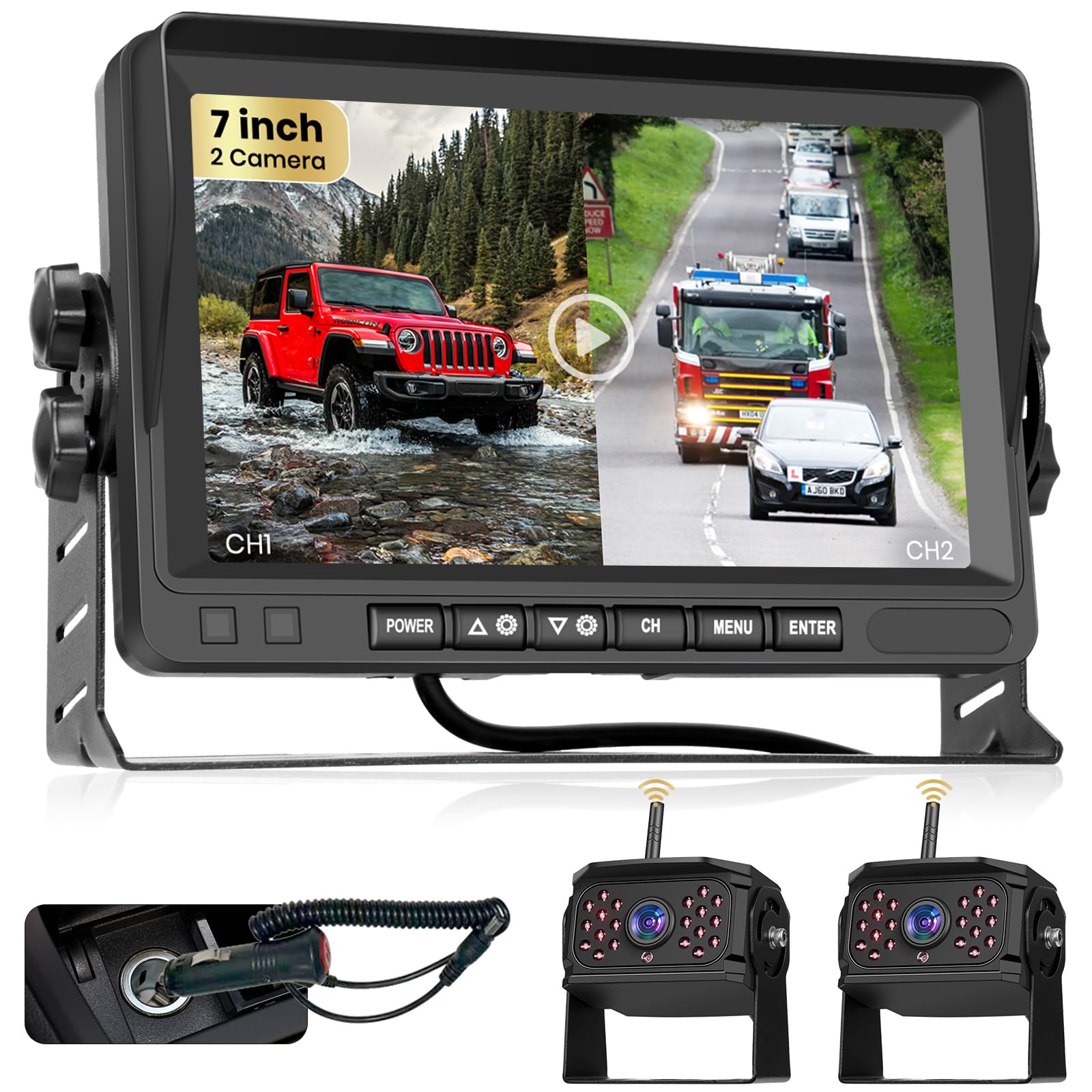 Back Up Camera For Trailer Ahd 1080P Car Wireless Reversing Camera ...