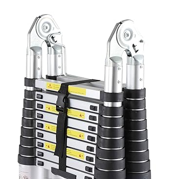 Iropro 6.2M Extendable Aluminum Ladders, Folding Telescopic Extension ...