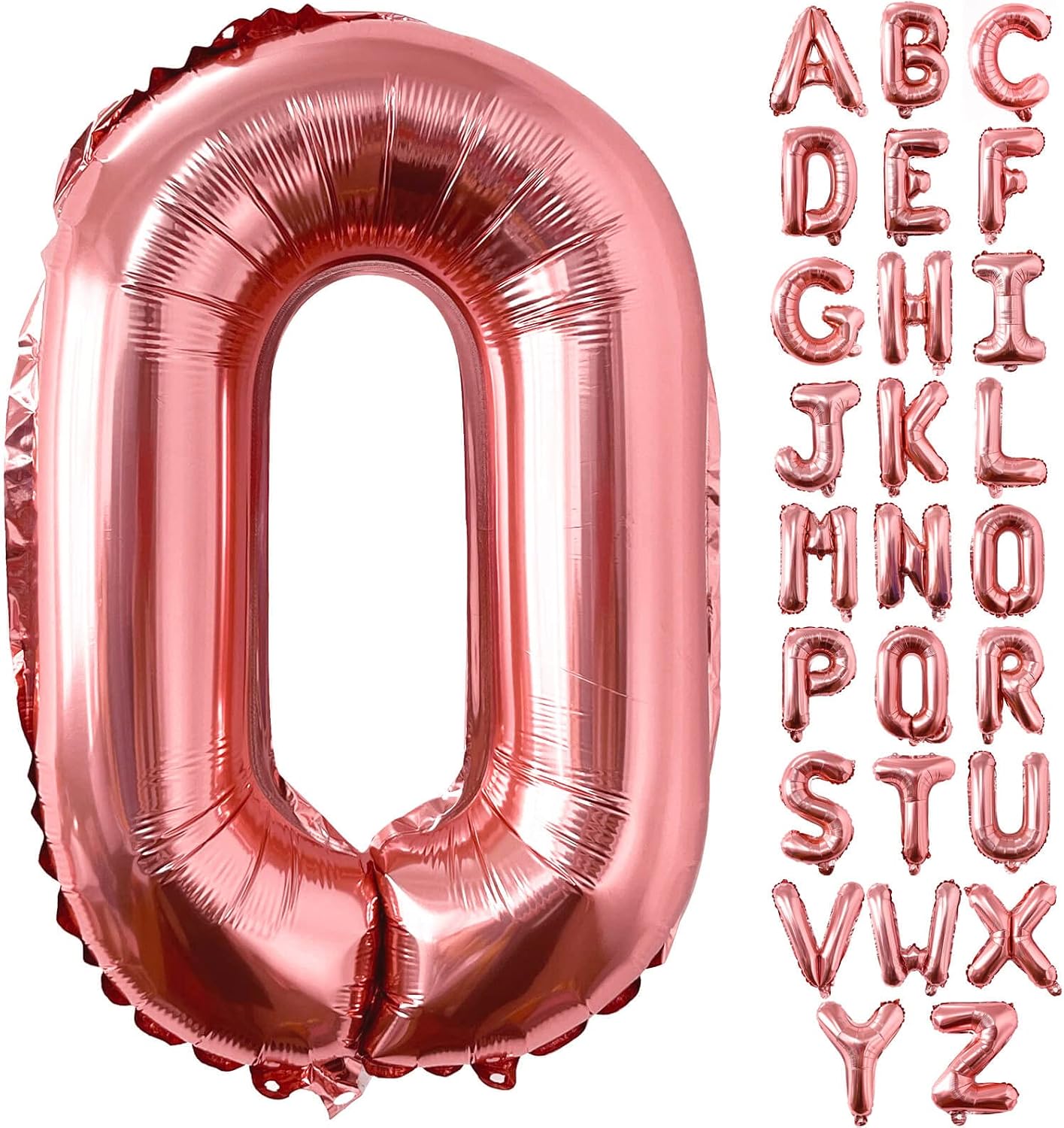 Amazon.com: Lovoir 40 Inch Large Rose Gold Letter O Balloons Big Size ...