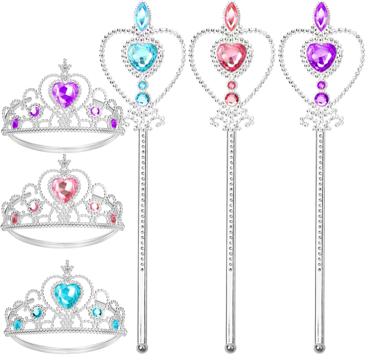 Amazon.com: Cocojeci Tiara for Little Girls Princess Crown, Princess ...