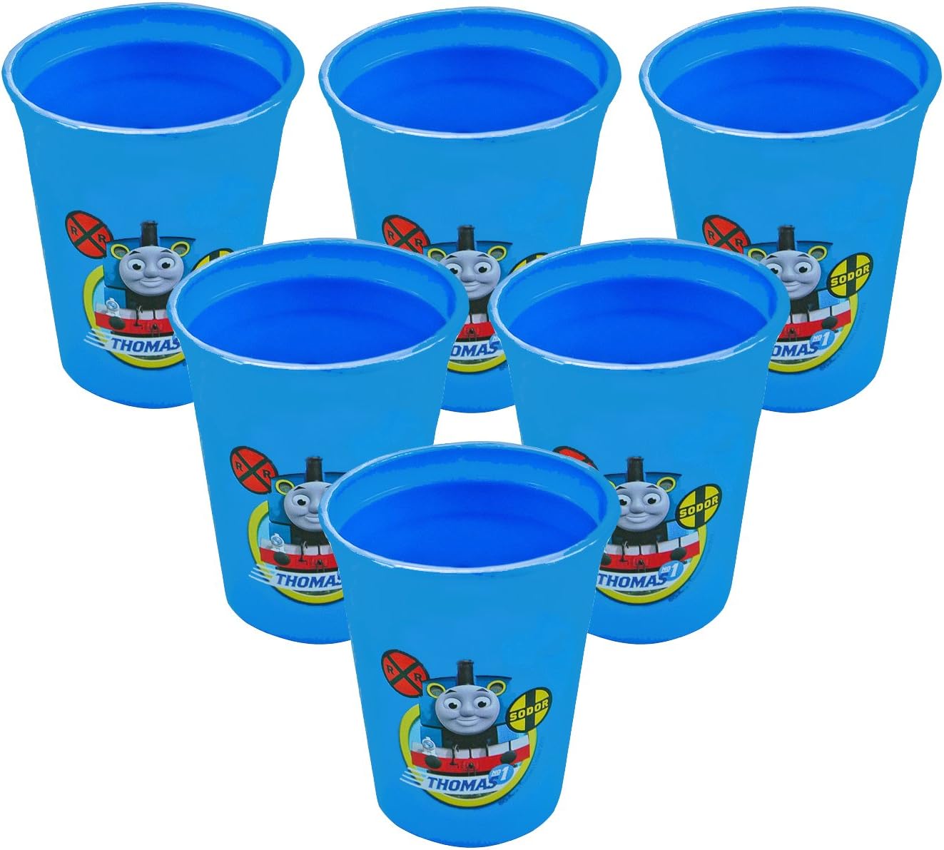 Amazon.com: Thomas the Tank Engine 6-Pack 12 oz BPA-Free Plastic ...
