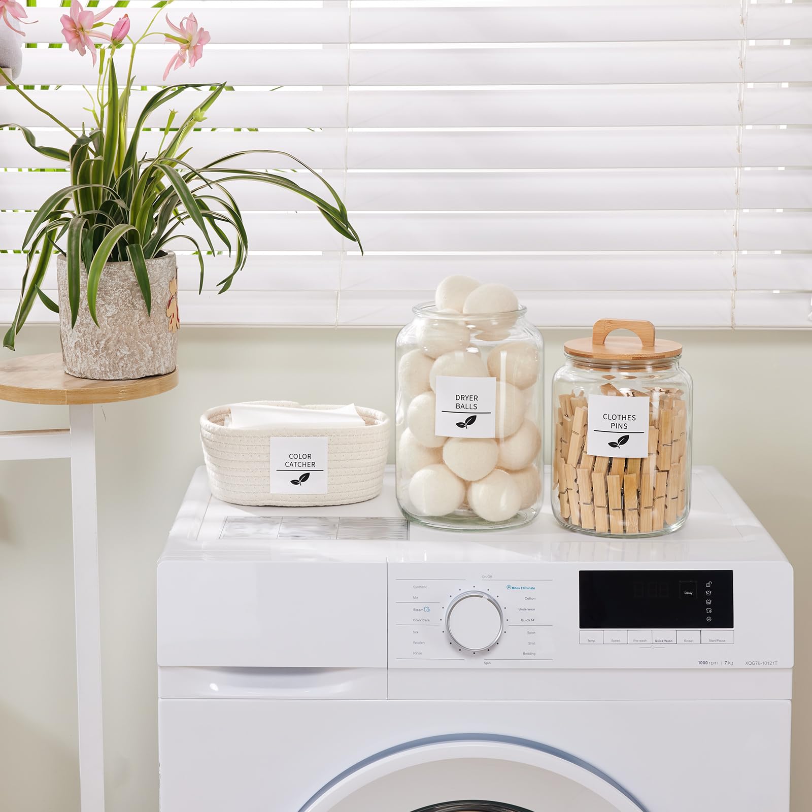 Snapklik.com : Jars For Laundry Room Set Of 2,HouseJoy 0.8Gallon+0 ...