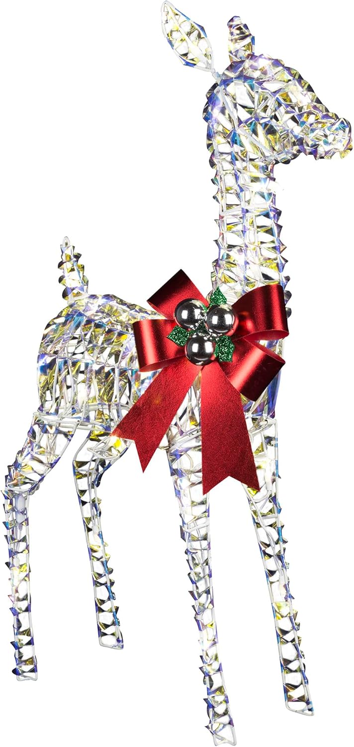 Amazon.com: 2.5ft. Iridescent Doe LED Lighted Outdoor Décor by Ashland ...