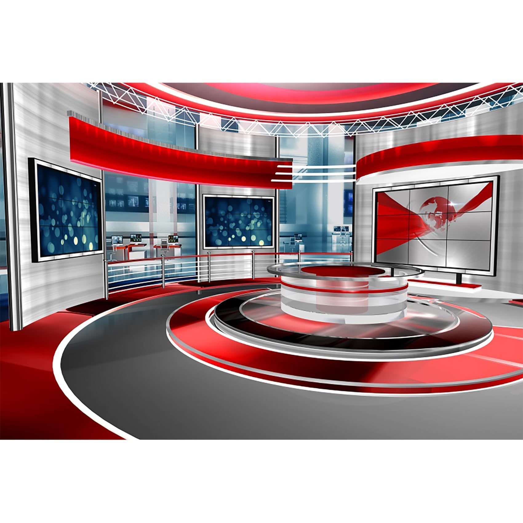 News Station Zoom Background
