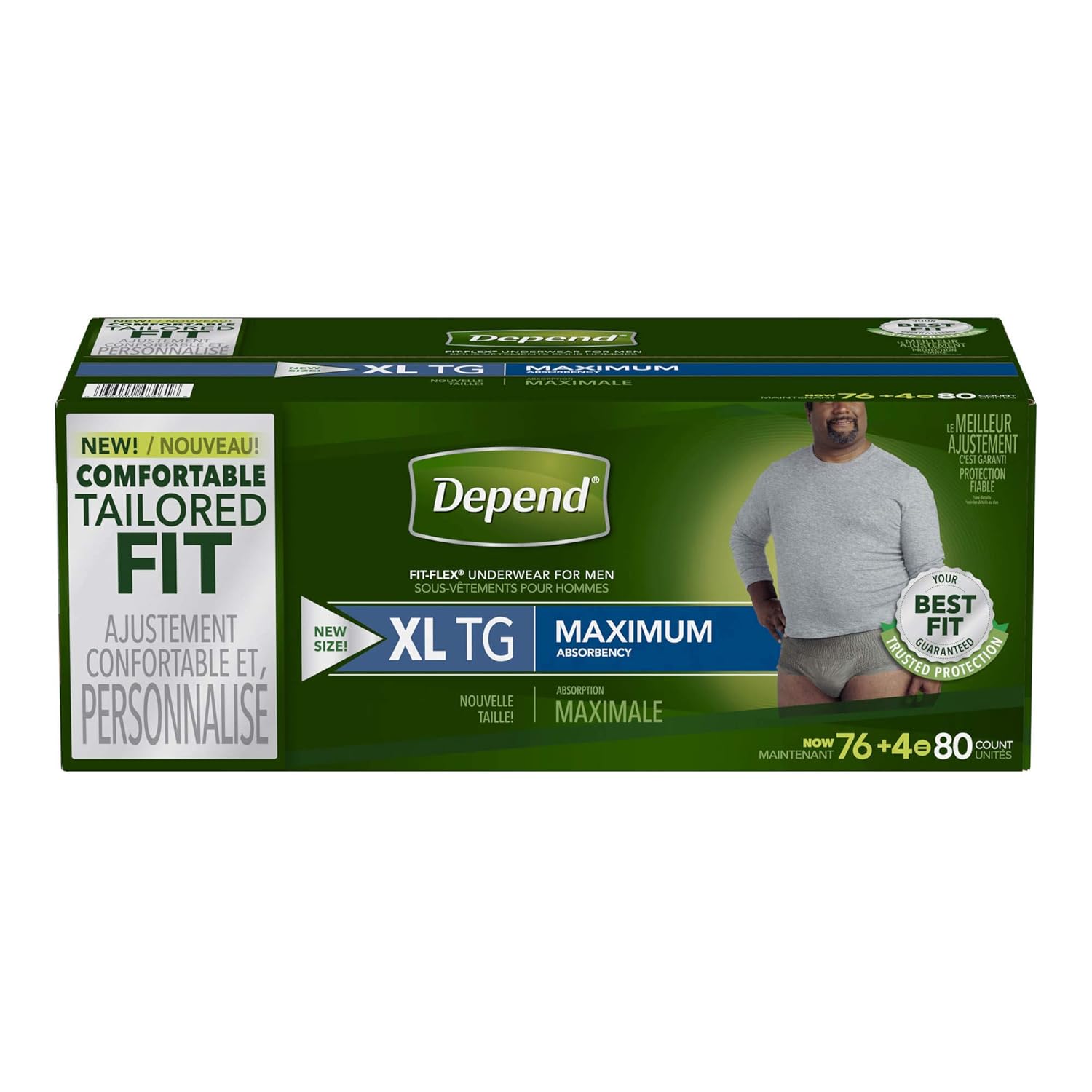 Amazon.com: Depend Fit-Flex Extra Large Maximum Absorbency Underwear ...