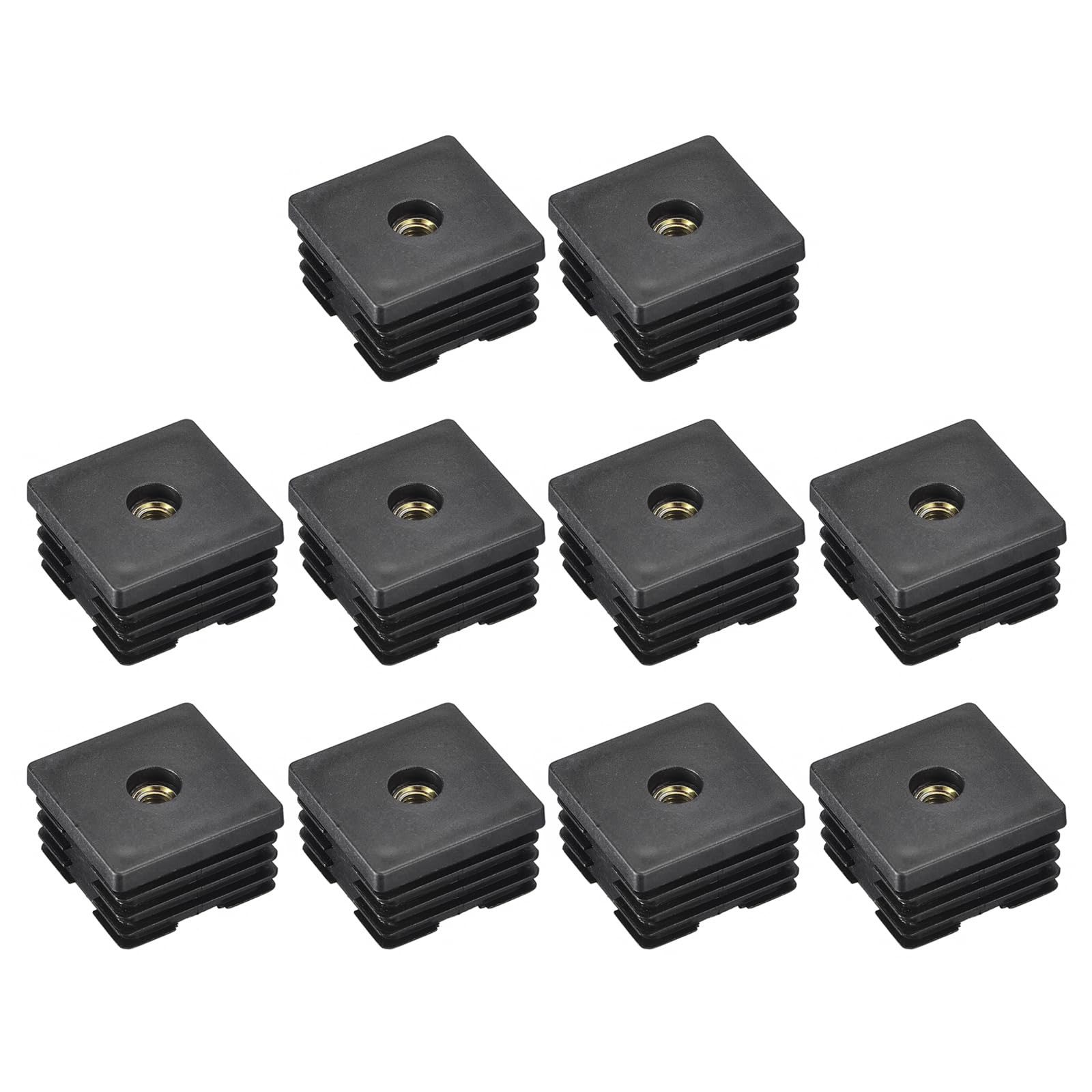 uxcell 10Pcs Inserts for Square Tubes with M8 Thread, for 1.57"x1.57 ...