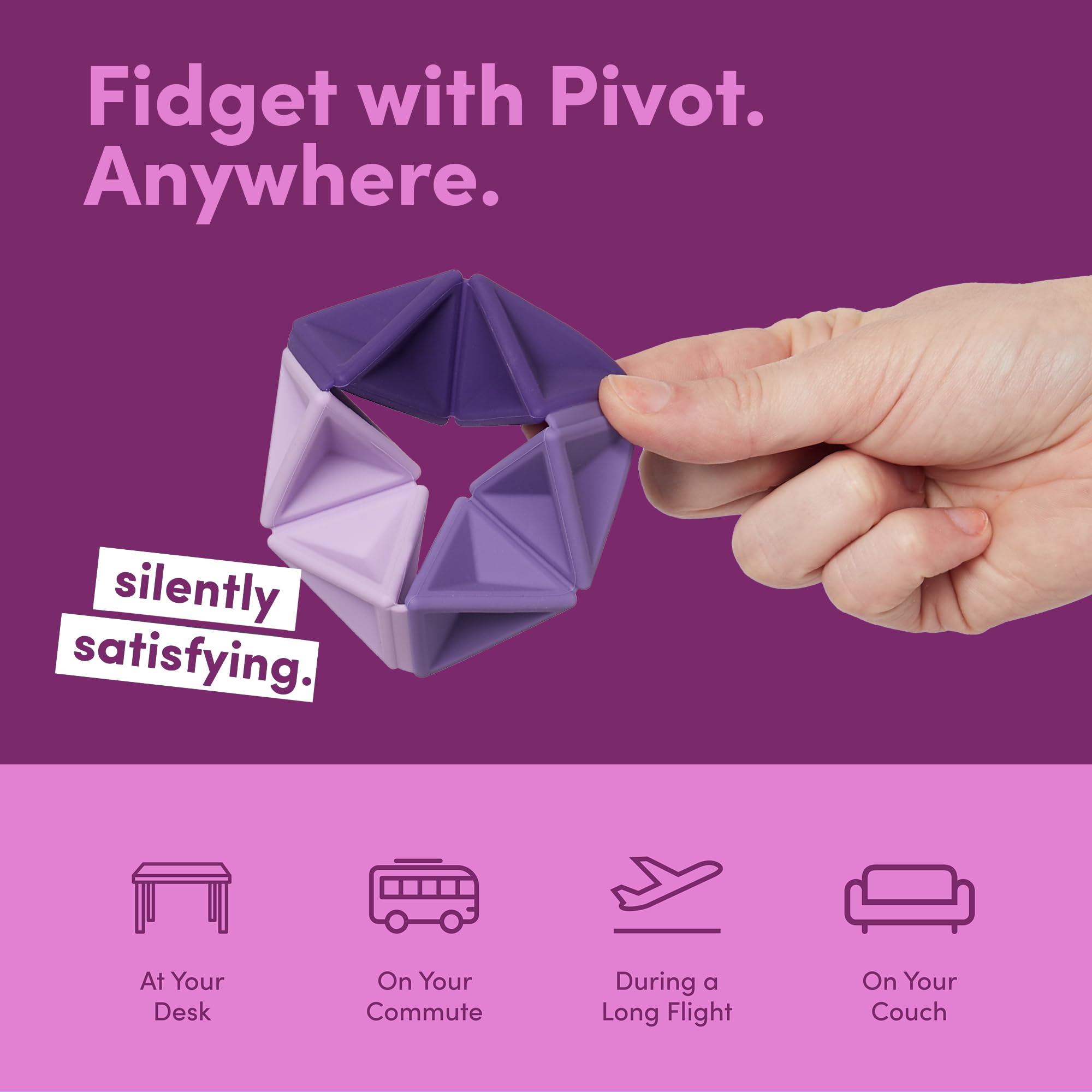 Snapklik.com : Speks Pivot Silicone Flexagon Fidget Toy Silent Sensory ...