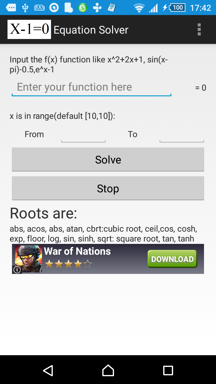 Equation Solver - App on Amazon Appstore