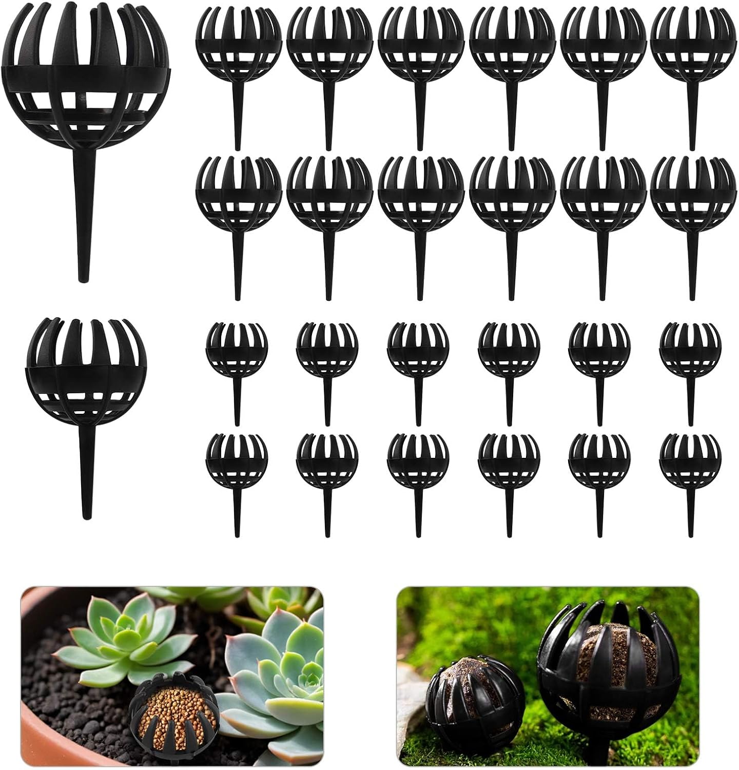 Amazon.com: YBB 60Pcs Bonsai Fertilizer Mesh Baskets, 2 Size Planting ...