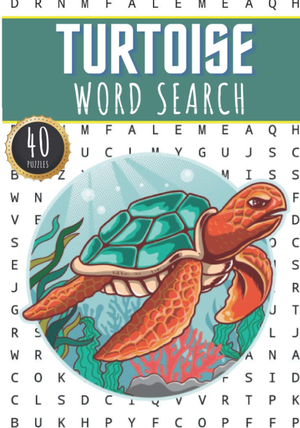 Tortoise Word Search: Turtle and Loggerhead Word Search Book | 40 ...