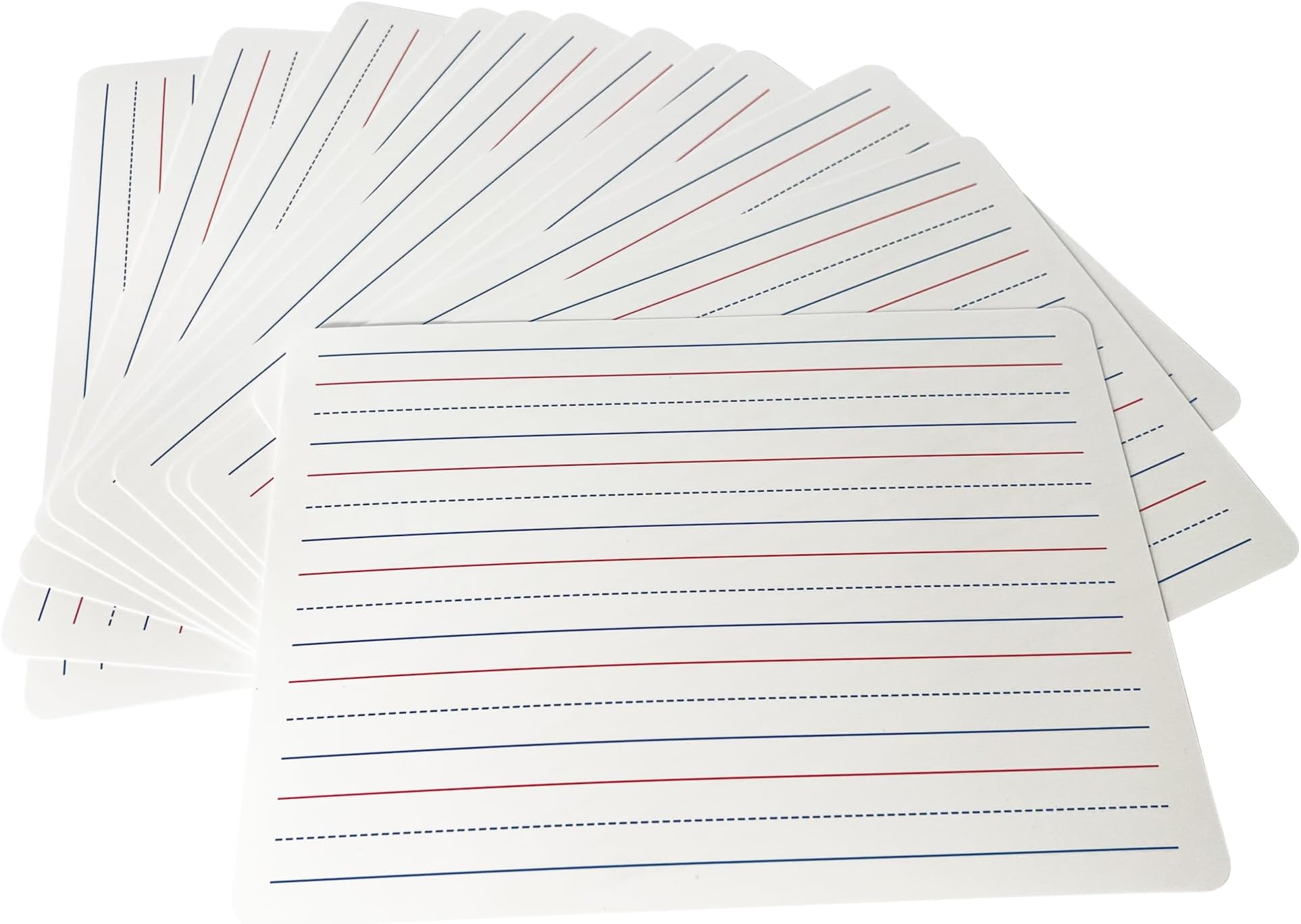 Pack of 12 Handwriting Lined A4 Drywipe Whiteboards : Amazon.co.uk ...