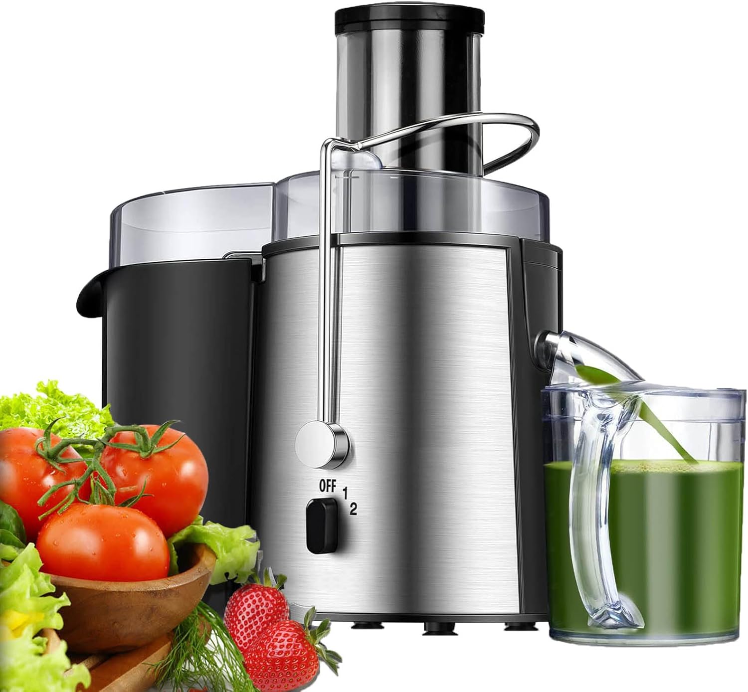 Amazon.com: High Speed Centrifugal Juicing - Juicer Machine 3" Feed ...