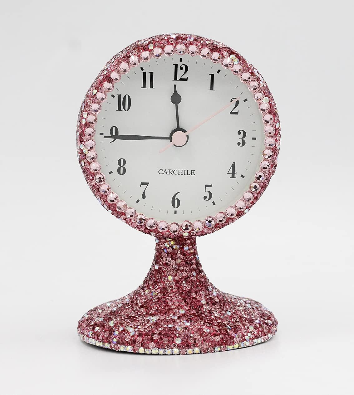 Amazon.com: CARCHILE Luxury Rhinestone Alarm Clock Morning Call Super ...