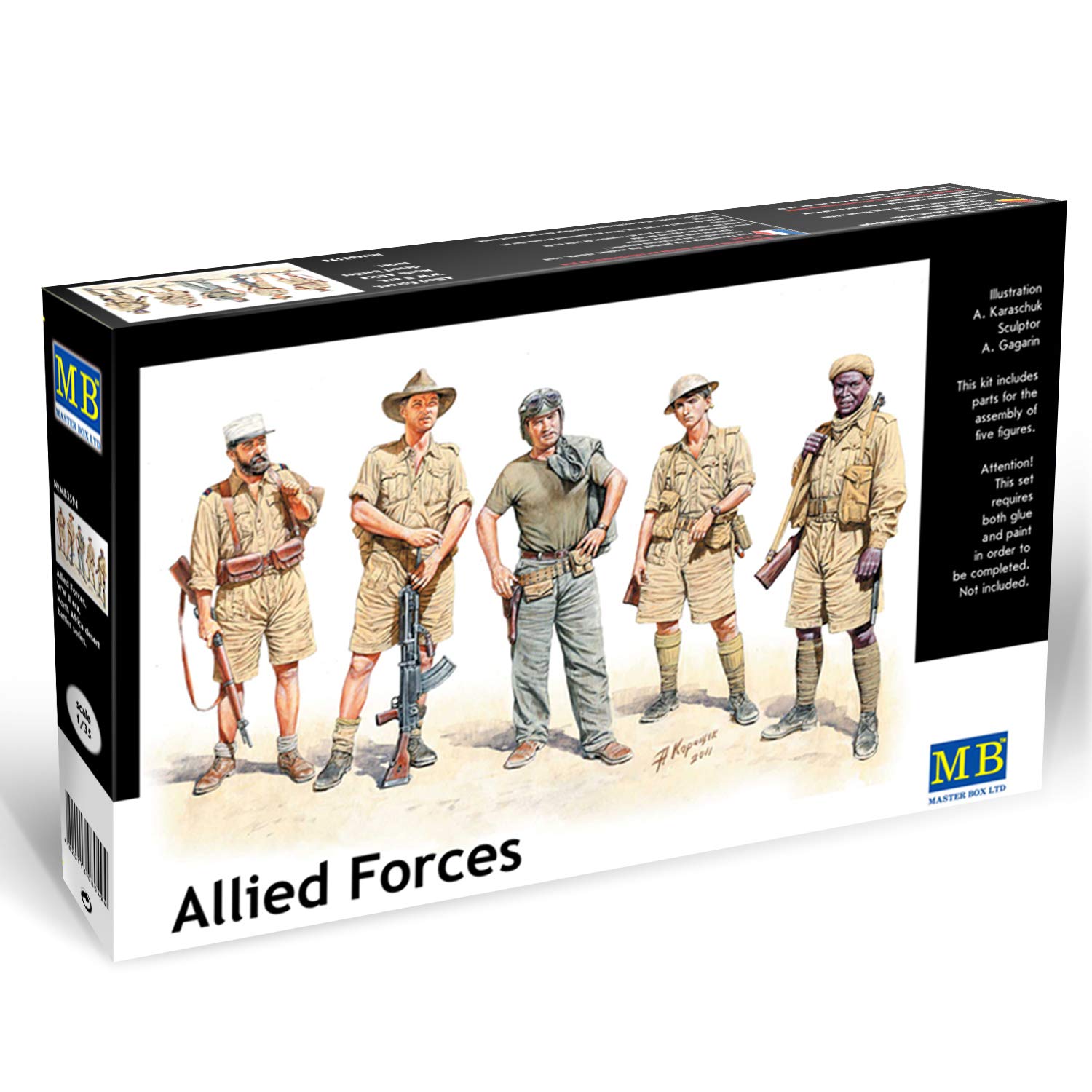 Buy Miniatures - Plastic Model Kits to Build for Adults - Allied Forces ...