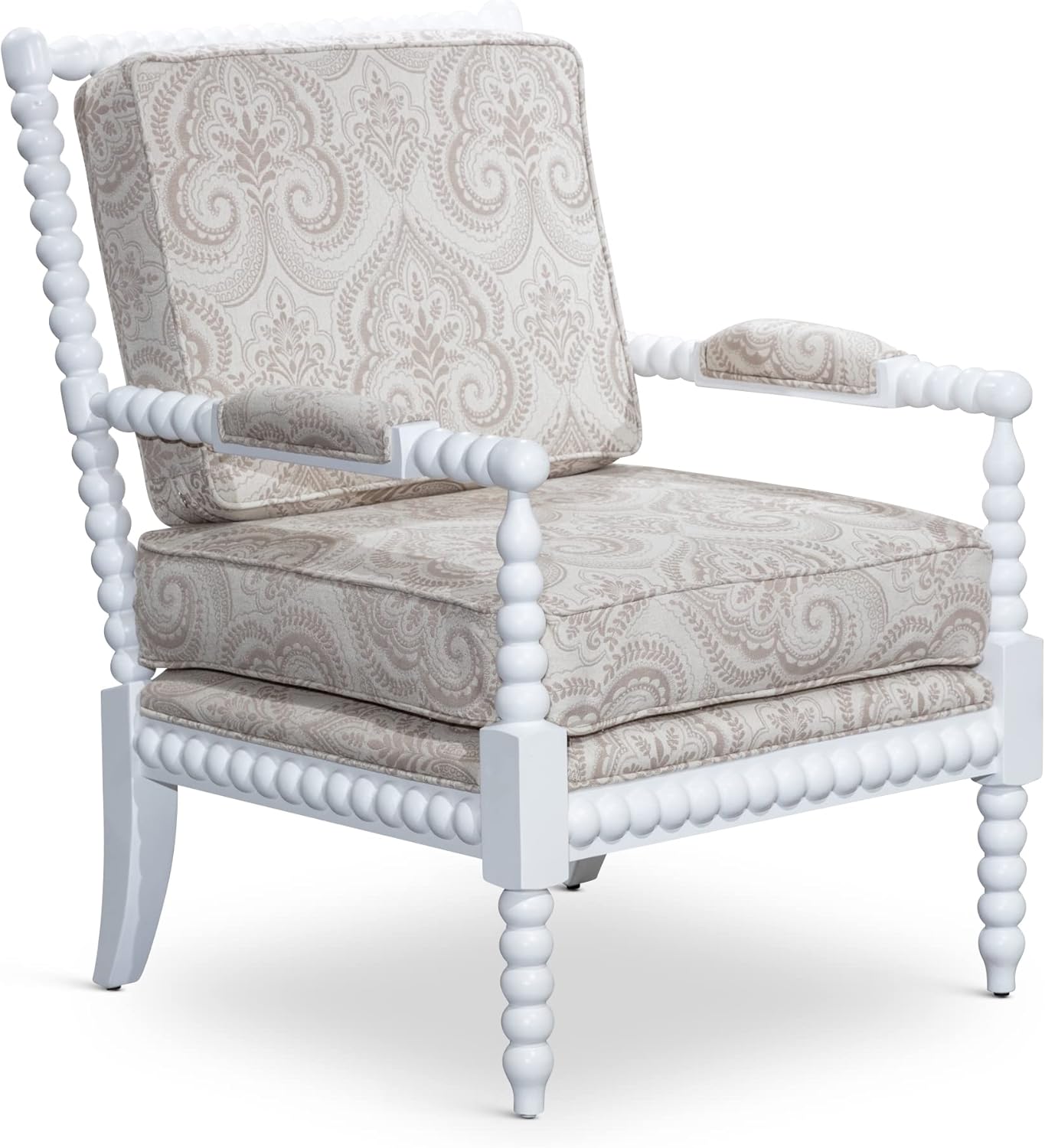 Amazon.com: DTY Indoor Living Silverthorne Spindle Chair, White ...