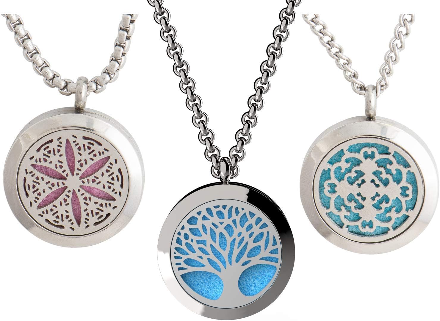 Amazon.com: Plant Guru Essential Oil Diffuser Necklace Set Kit with ...