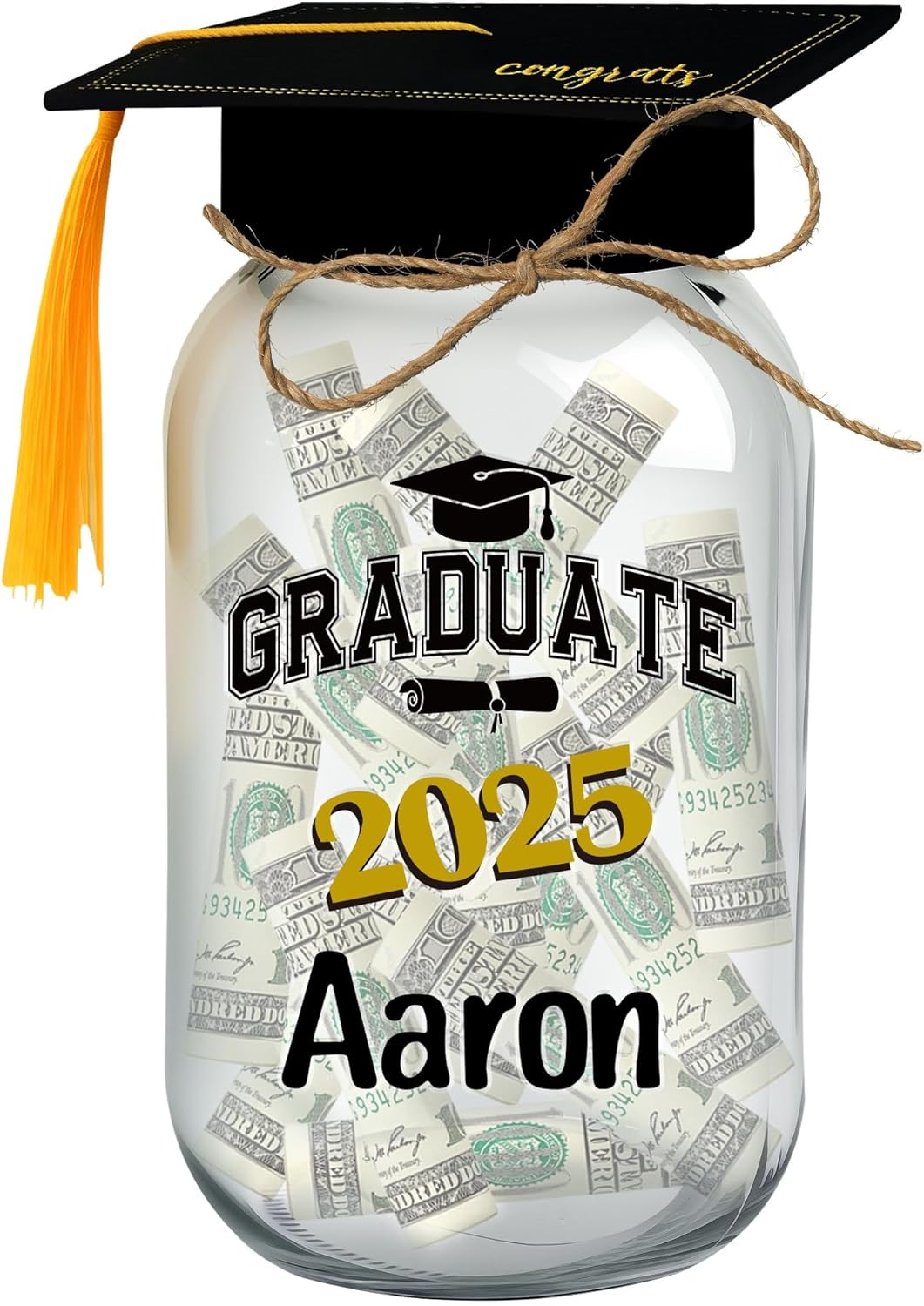Amazon.com: Gerigity Graduation Gifts - Graduation Mason Jars with ...